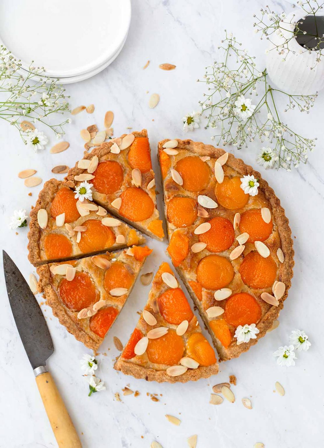 Almond Apricot Tart - Culinary Cool - Apricot Frangipane Tart