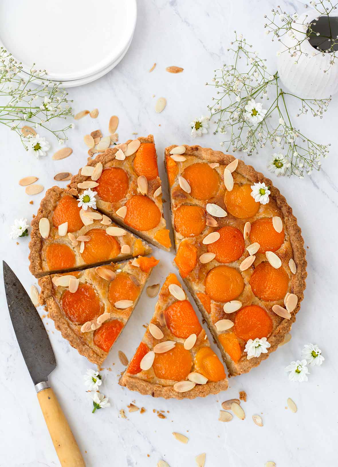 Almond Apricot Tart - Culinary Cool - Apricot Frangipane Tart