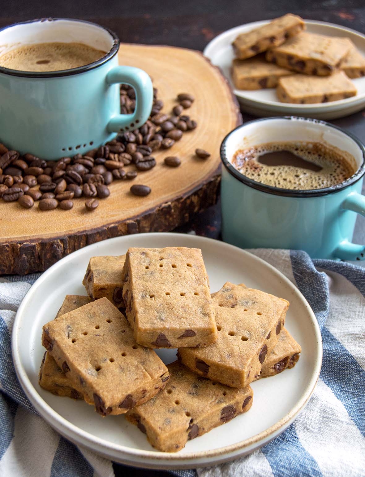Peppermint Mocha Shortbread Cookies - Culinary Cool