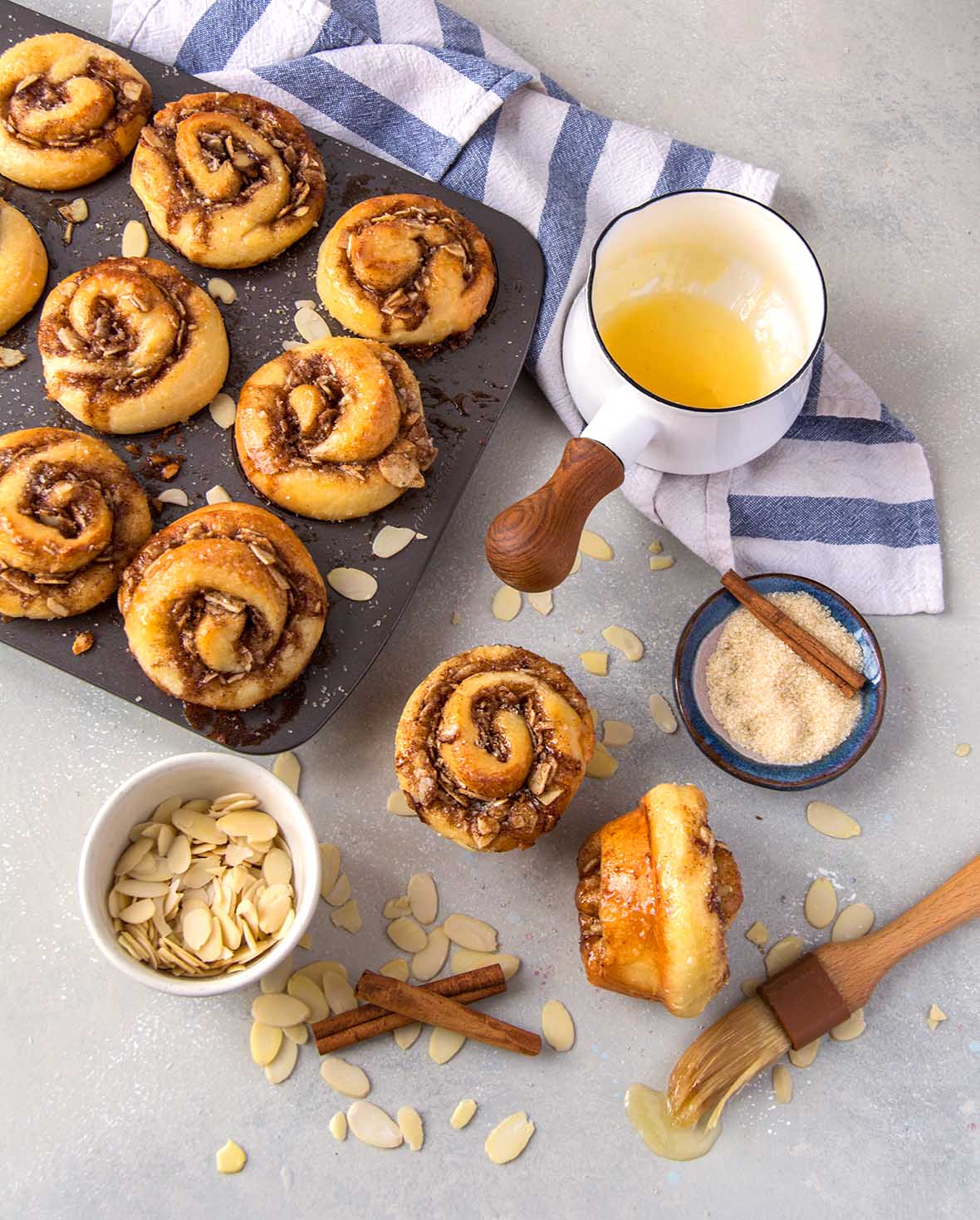 Almond Morning Buns - Culinary Cool